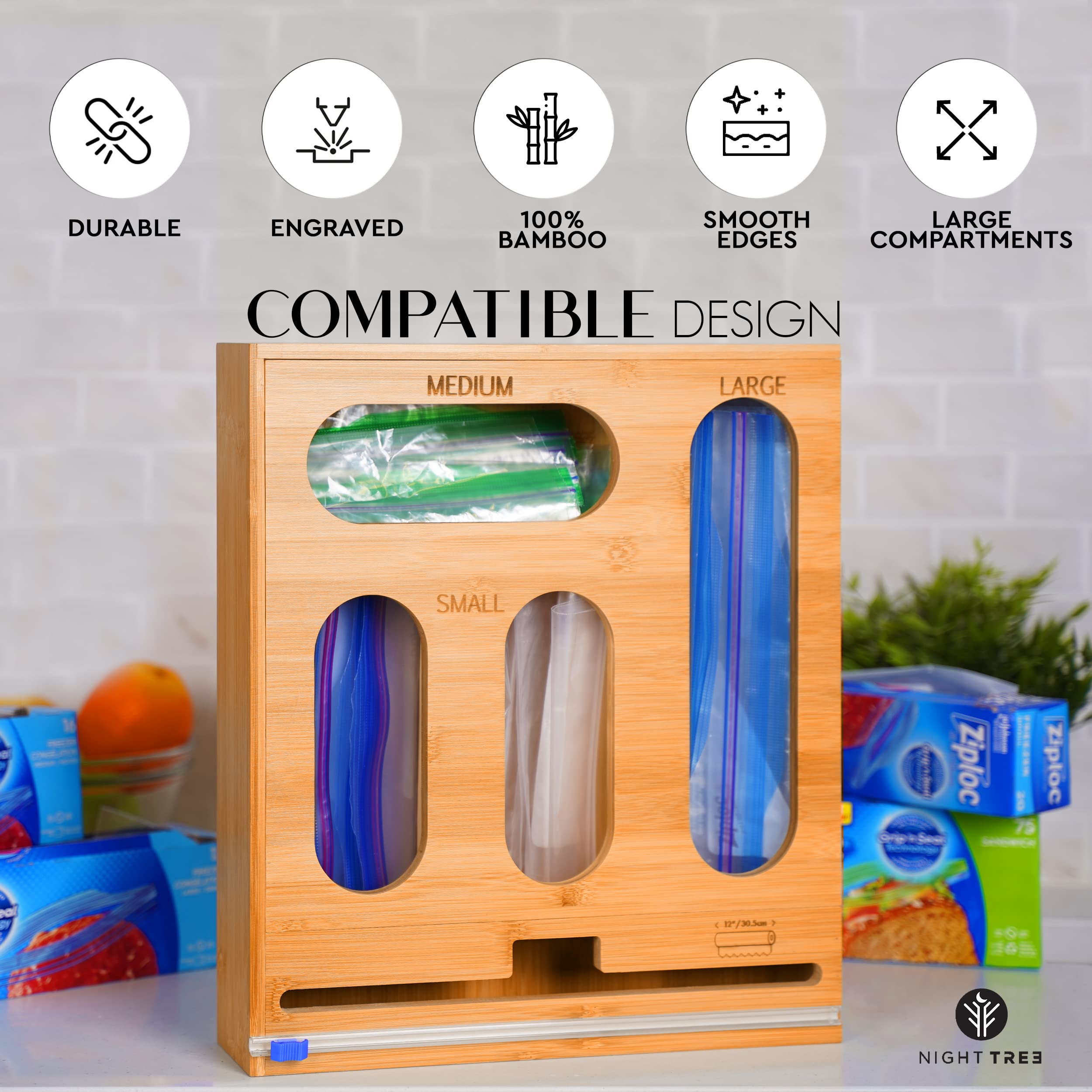 Night Tree drawer organizer and Ziplock organizer
