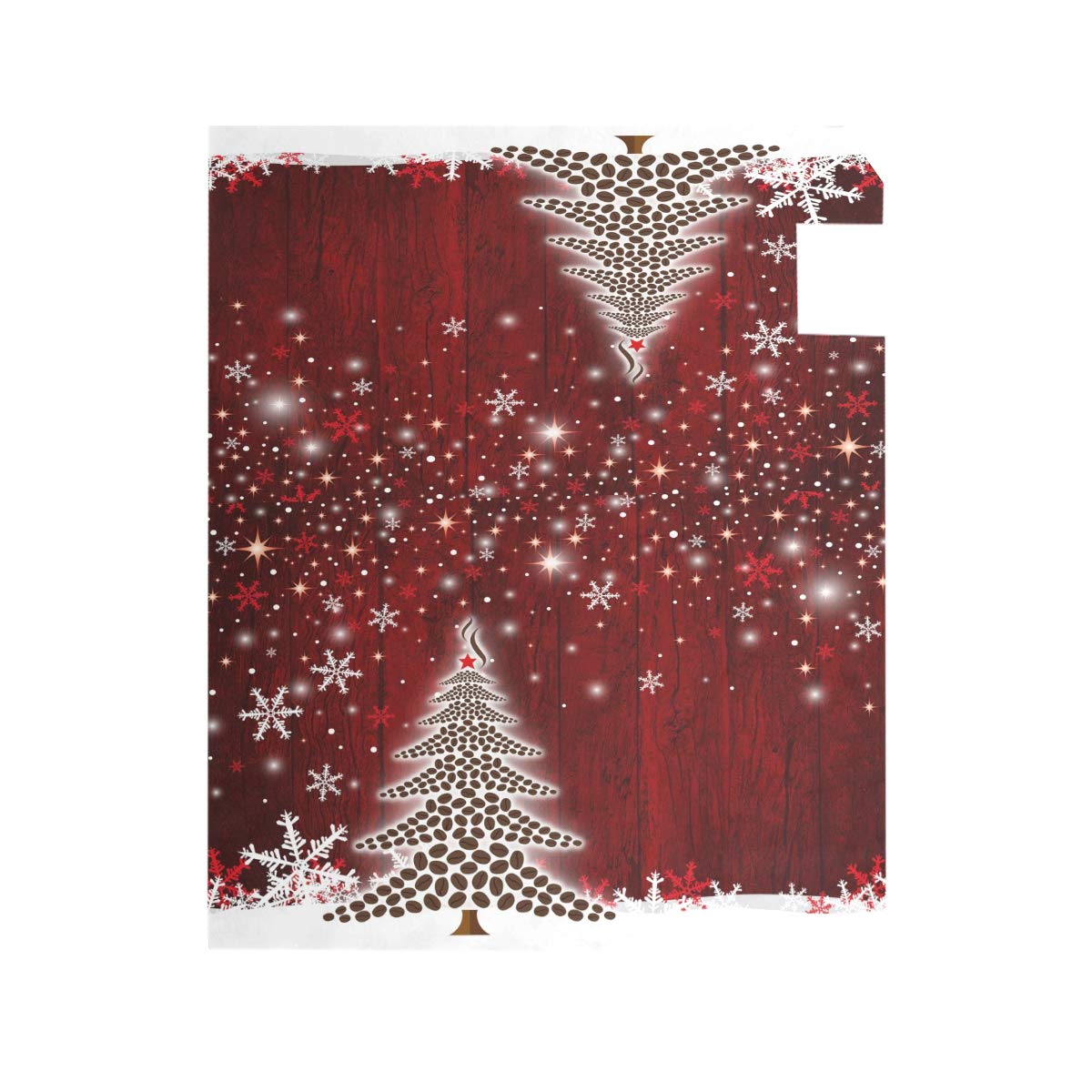 Naanle Christmas Xmas Magnetic Mailbox Cover, Red Christmas Tree Snowflake Mailbox Wrap Home Decorative for Standard Size 20.8β(L) x 18β(W)