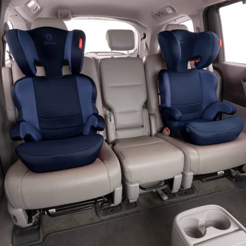 Diono Everett NXT High Back Booster Car Seat with Rigid Latch, Lightweight Slim Fit Design, 8 Years 1 Booster Seat, Blue