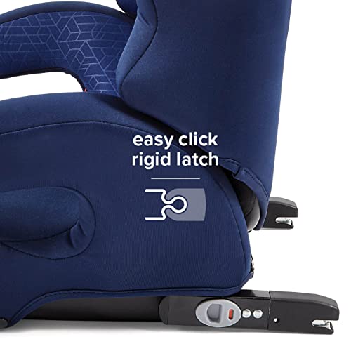 Diono Everett NXT High Back Booster Car Seat with Rigid Latch, Lightweight Slim Fit Design, 8 Years 1 Booster Seat, Blue