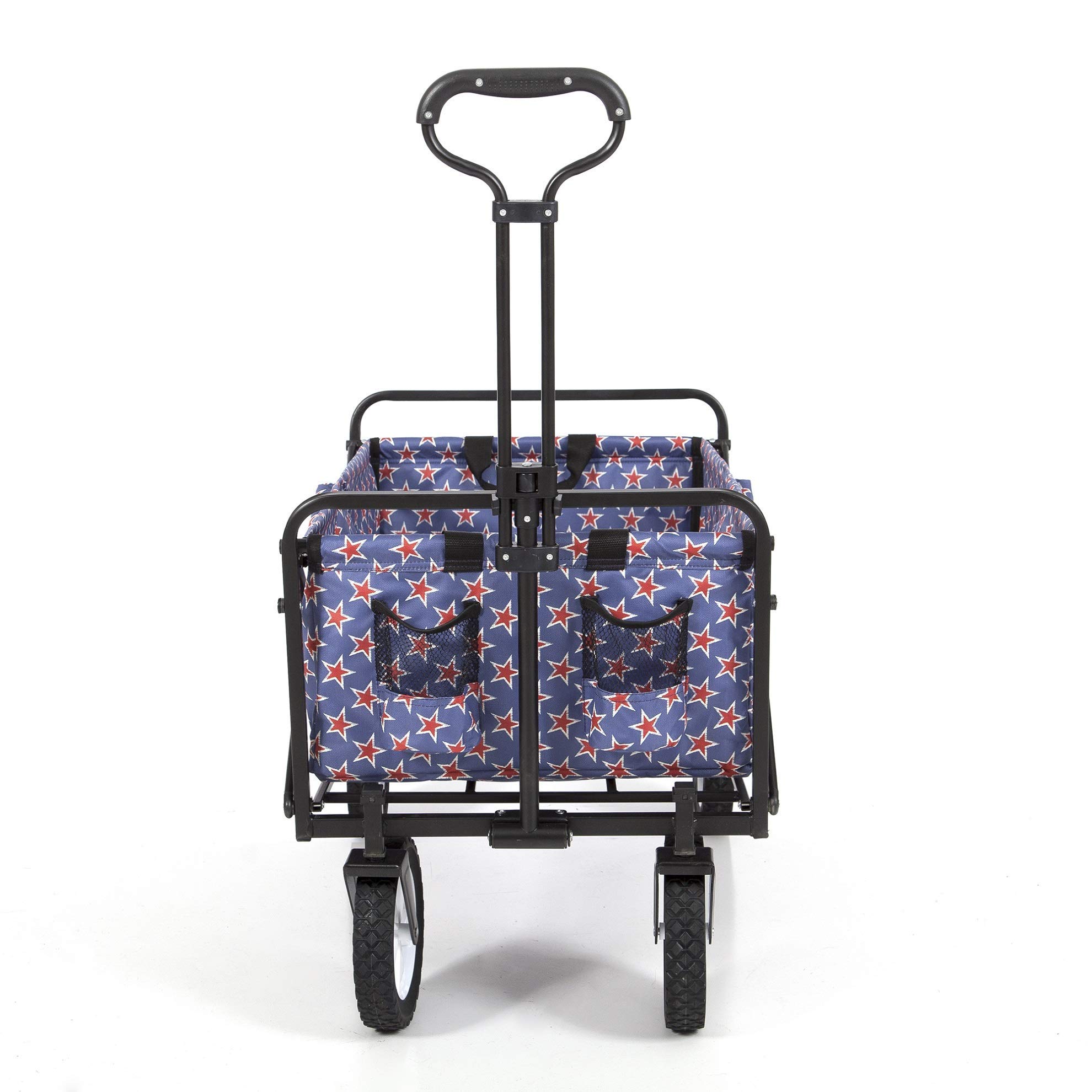 Mac Sports WTC-202 Collapsible Folding Outdoor Utility Wagon, Americana