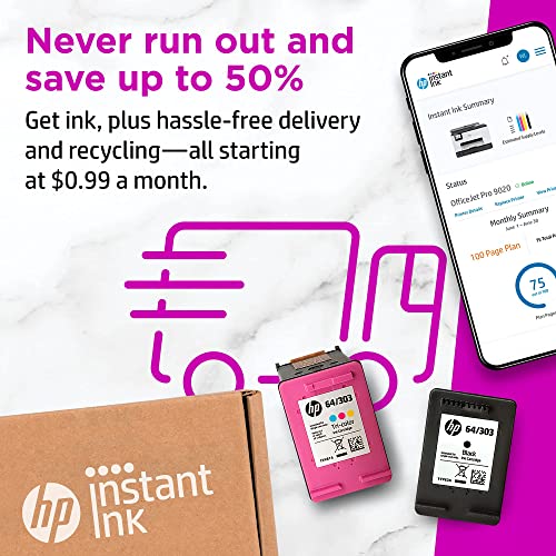 HP DeskJet 3772 All-in-One Wireless Color Inkjet Printer, Scan and Copy, Instant Ink Ready, T8W88A (Renewed)