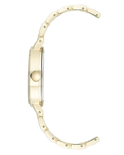 Nine West Women's Gold-Tone Bracelet Watch, NW/2402GLGB