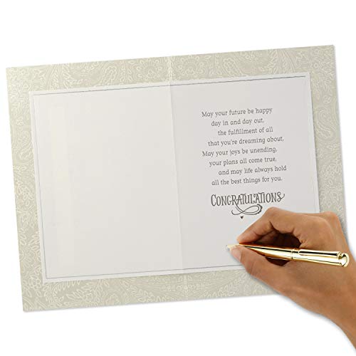 Hallmark Wedding Card, Bridal Shower Card (Wishing You Happiness in Your Marriage)