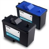 Reman Dell 7Y743 & 7Y745 Ink Cartridges -Pack of 2 (1 Black & 1 Color) / A940, A960 Printers