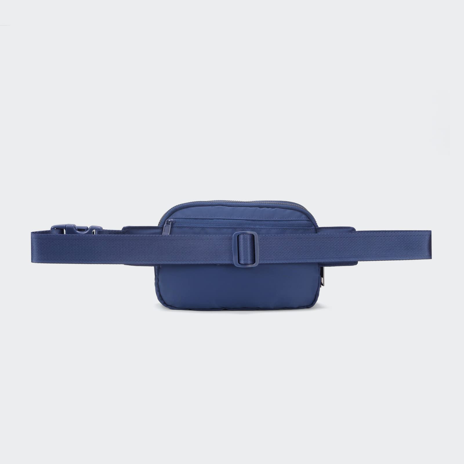 Pander Everywhere Belt Bag for Women, 5 Zipper Pockets Nylon Crossbody Fanny Pack Purse (Blue Perennial)