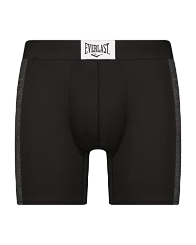 EVERLAST Mens Boxer Briefs, Perfect Boxer Brief for Men Pack of 6 Active Performance Mens Underwear (Small, Red/Charcoal Heather/Light Grey)