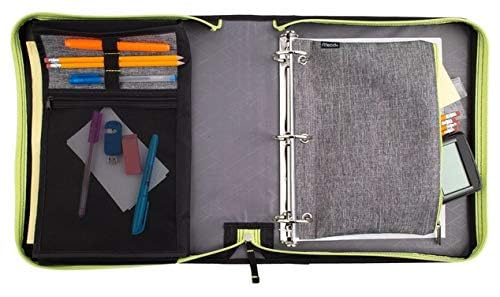 Five Star 2" Ring Zipper Binder 605 Sheet Capacity Teal
