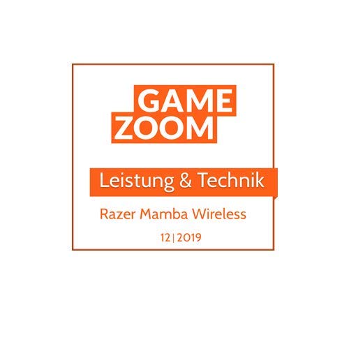Razer Mamba Wireless, Wired/Wireless Gaming Mouse with True 16,000 DPI 5 Generation Optical Sensor, 50 Hour Battery Life, Powered by Razer Chroma