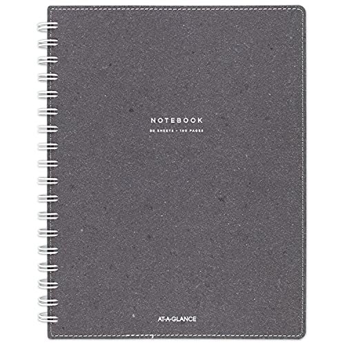 At-A-Glance Collection Gray Twin Wire Notebook