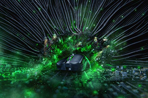 Razer Mamba Wireless, Wired/Wireless Gaming Mouse with True 16,000 DPI 5 Generation Optical Sensor, 50 Hour Battery Life, Powered by Razer Chroma