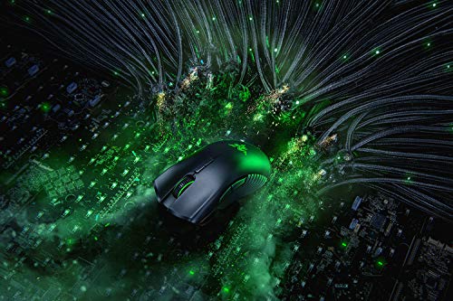 Razer Mamba Wireless, Wired/Wireless Gaming Mouse with True 16,000 DPI 5 Generation Optical Sensor, 50 Hour Battery Life, Powered by Razer Chroma