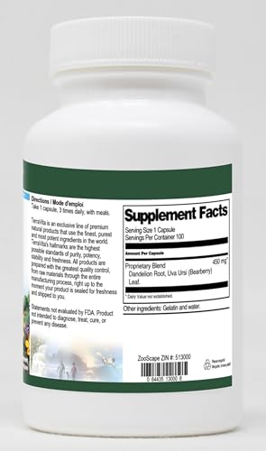 Uva Ursi and Dandelion Combination - 450 mg (100 Capsules, ZIN: 513000)