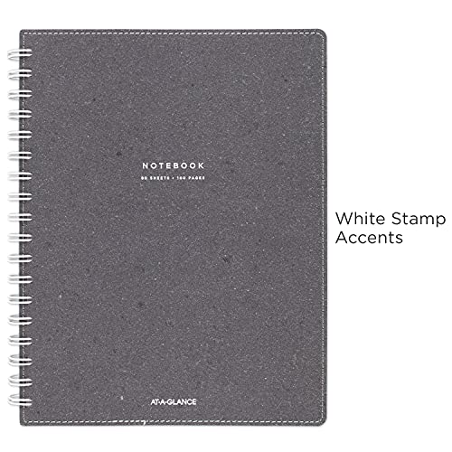 At-A-Glance Collection Gray Twin Wire Notebook