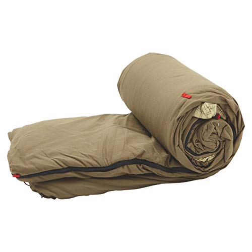 Coleman Big Game 0°F Big & Tall Sleeping Bag, Made from 100% Recycled Material, Cold Weather Adult Sleeping Bag with Sherpa Lining, Fits Campers up to 6'5"