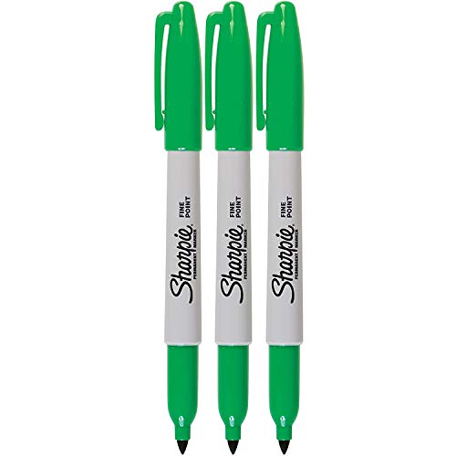 Sharpie fine point permanent marker sets lime green 3 Pcs.
