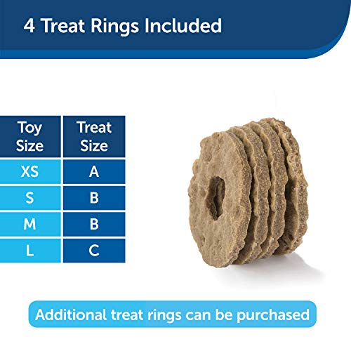 PetSafe Busy Buddy Nobbly Nubbly Treat Holding Dog Toy β Strong Chewers β Challenging - Treat Rings Included - Medium