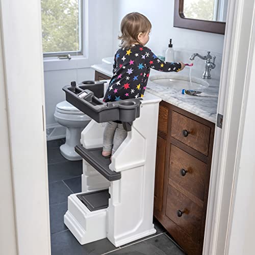 Step2 Mobile Helper Tower β Adjustable Height Step Stool and Tower Stand for Toddlers with Built-in Storage