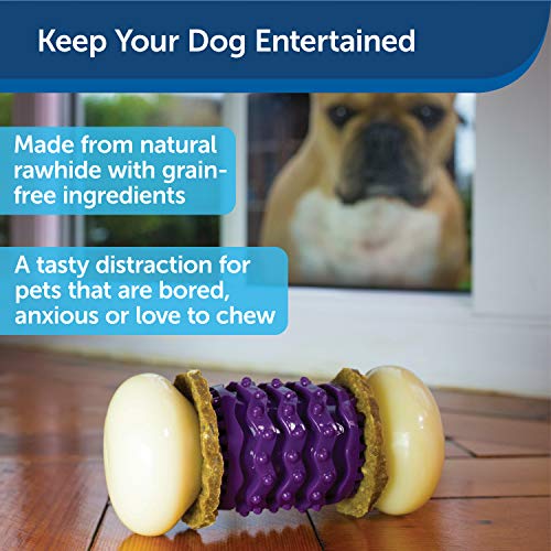 PetSafe Busy Buddy Nobbly Nubbly Treat Holding Dog Toy β Strong Chewers β Challenging - Treat Rings Included - Medium