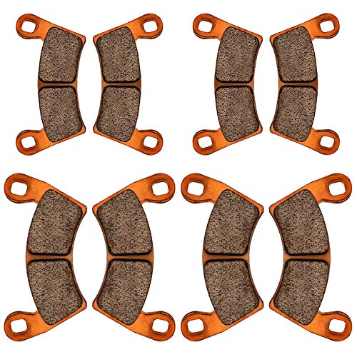 Zinger Brake Pads for Polaris General 1000 EPS 2016-2020,General 4 1000 EPS 17-20,General 1000 Deluxe EPS 16-19,19-20 Ranger XP 1000/Ranger Crew XP 1000,4 Set Front and Rear Sintered Copper Brake Pads