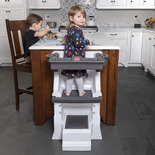 Step2 Mobile Helper Tower β Adjustable Height Step Stool and Tower Stand for Toddlers with Built-in Storage