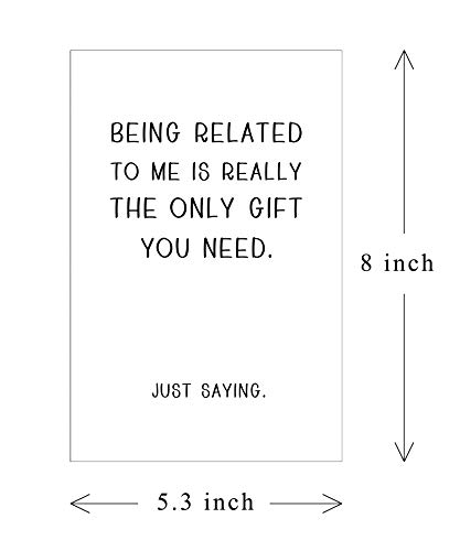 Maplelon Funny Birthday Card for Brother, Joke Bday Card for Sister, Hilarious Happy Birthday Card for Cousin
