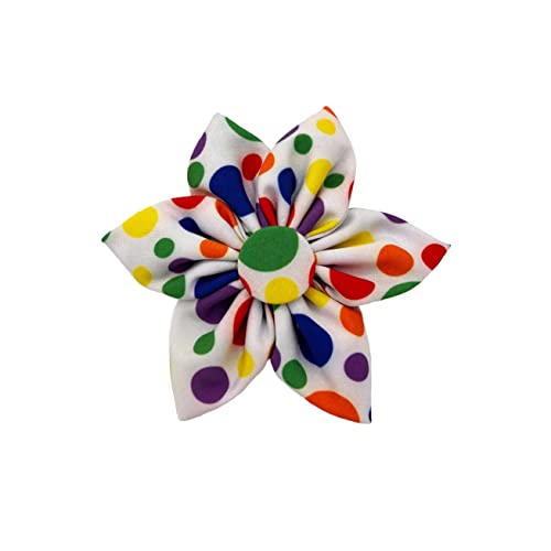 H&K Pet Pinwheel | Happy Barkday (Large) | Birthday Velcro Collar Accessory for Dogs/Cats | Fun Pet Pinwheel Collar Attachment | Cute, Comfortable Pet Accessory