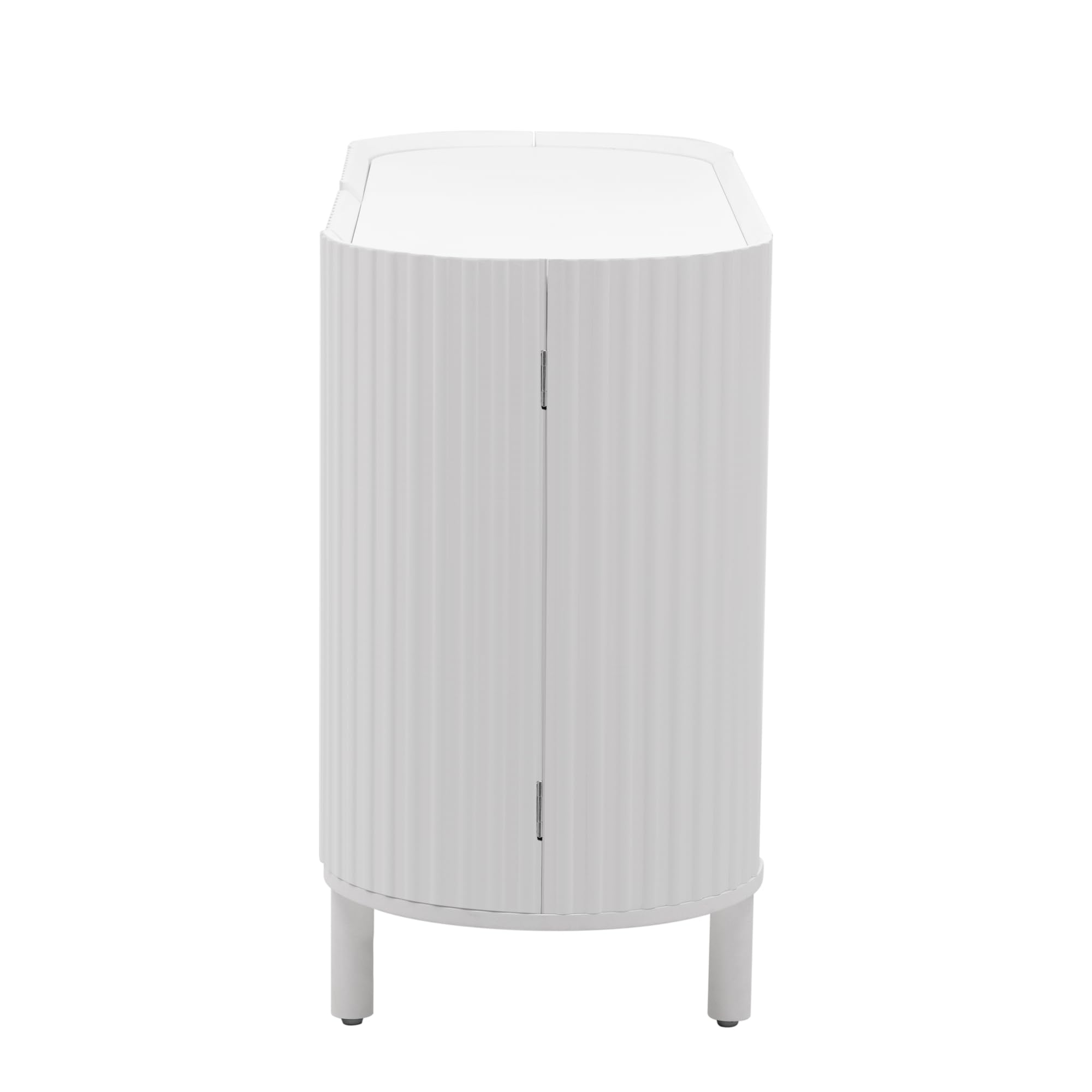 Merax Light Luxury Sideboard with Adjustable Shelves,Suitable for Living Room,Study and Entrance, White