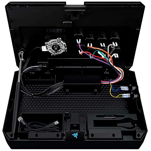 RAZER PANTHERA: Fully Mod-Capable - Sanwa Joystick and Buttons - Internal Storage Compartment - Tournament Arcade Stick for PS4 and PC
