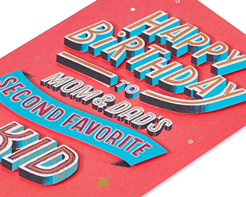 Papyrus Funny Birthday Card for Brother or Sister (From Your Favorite Sibling)