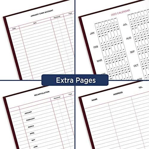 AT-A-GLANCE 2023 Daily Diary, Standard Diary, 5-1/2" x 8", Small, Hardcover, Red (SD38713)