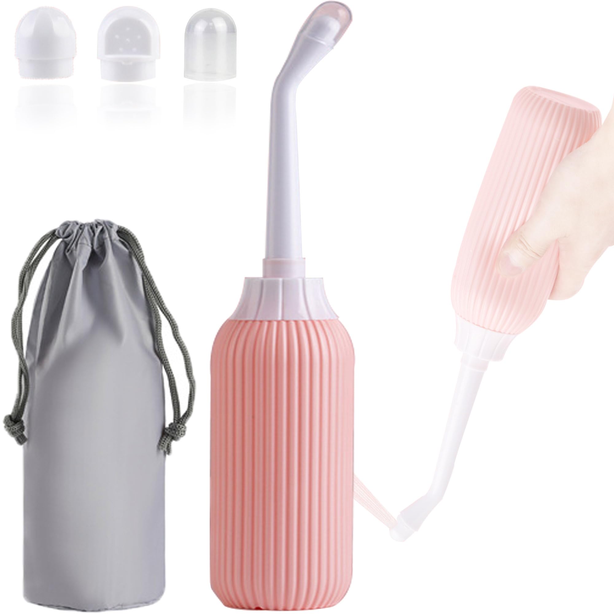 Draduo Portable Bidet Handheld Personal Hygiene Refresher Feminine Washers Portable Toilet Butt Cleaner Feminine Menstrual Pubic Care Fart Washer Bidet Spray Bottle for Home/Travel/Outdoor(500ml)