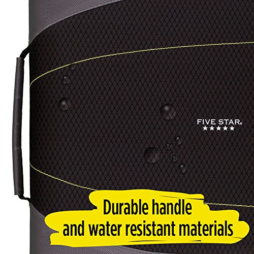Five Star 2 Inch Zipper Binder, 3 Ring Binder, Removable File Folders, Durable, Black (73289)