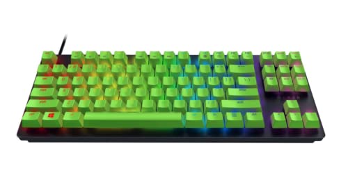Razer Huntsman Tournament Edition - Compact Gaming Keyboard with Razer Linear Optical Switches - Green Keycaps - US Layout (Renewed)