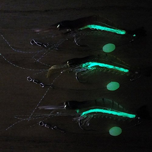 Goture Soft Lures Shrimp Bait Set, Freshwater/Saltwater, Trout Bass Salmon, 12 Piece