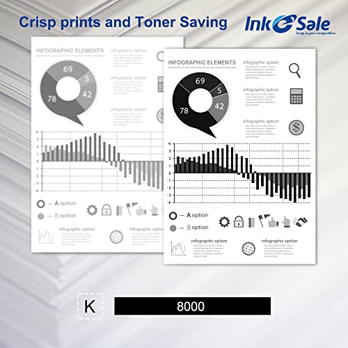 INK E-SALE TN850 Compatible Toner Cartridge Replacement for Brother TN 850 TN 820 use for DCP-L5650DN HL-L6200DW HL-L6400DWT MFC-L6750DW MFC-L6800DW MFC-L6900DW (4 Pack Black, Upgraded Version)
