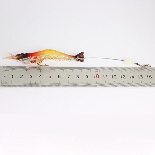 Goture Soft Lures Shrimp Bait Set, Freshwater/Saltwater, Trout Bass Salmon, 12 Piece