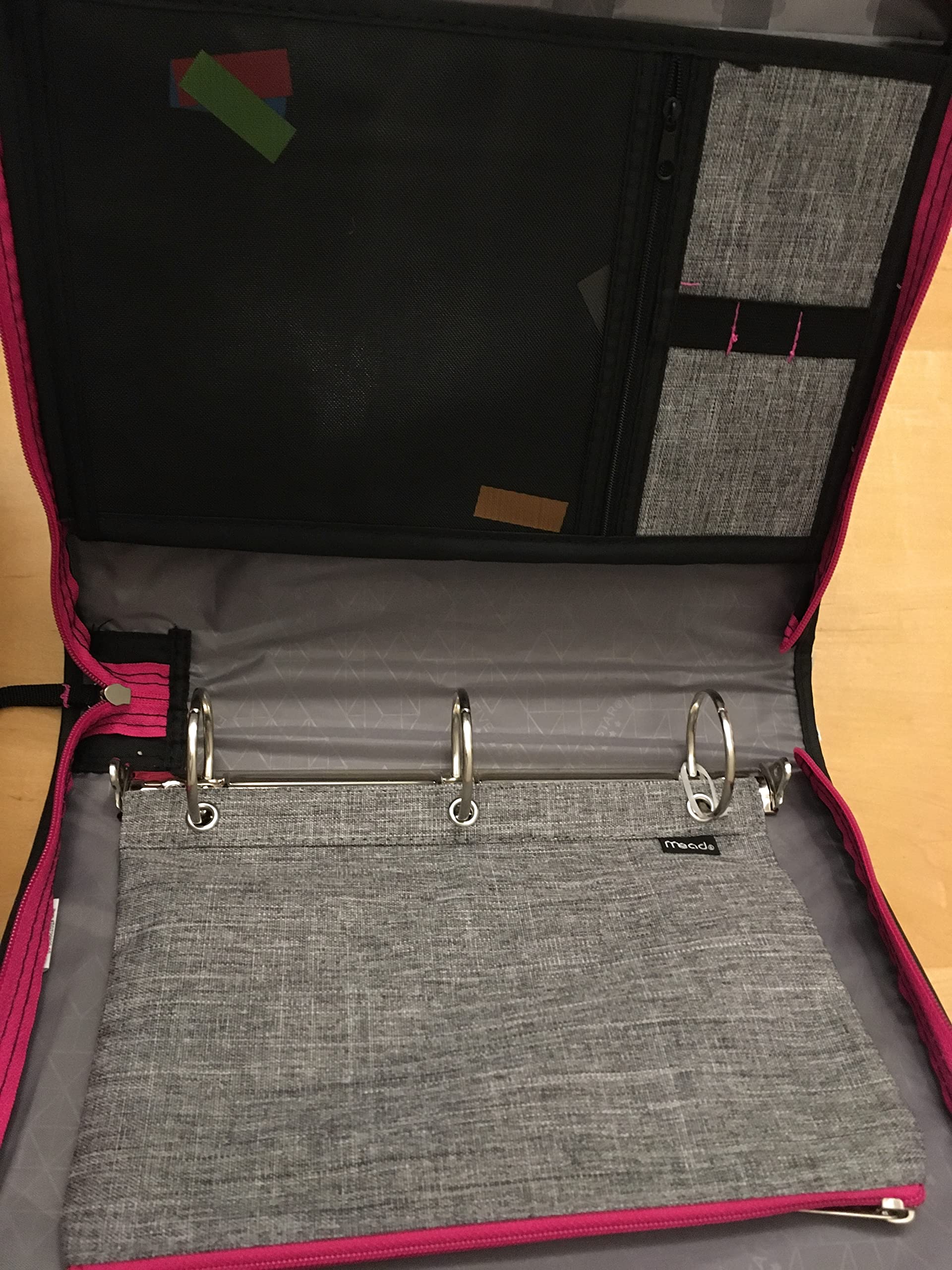 Five Star 2" Zipper Binder 605 Sheet Capacity Pink