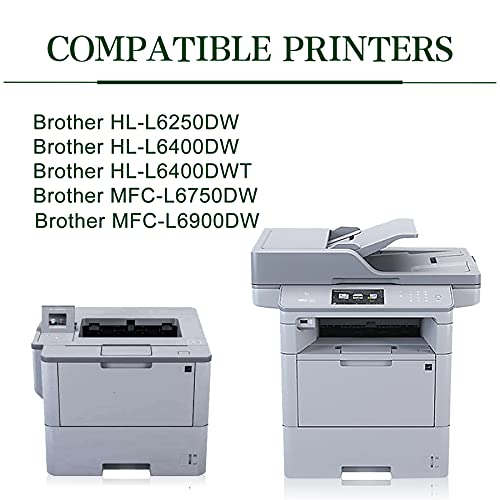 Alu 2-Pack (Black) TN-890 Toner Cartridge+ DR-890 Drum Unit Compatible Replacement for Brother HL-L6250DW HL-L6400DWT MFC-L6900DW HL-L6400DW MFC-L6750DW Printer Toner Cartridge.