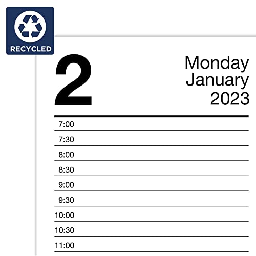 AT-A-GLANCE 2023 Daily Desk Calendar Refill, 3-1/2" x 6", Loose Leaf, Recycled (E717R50)