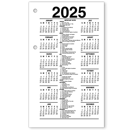AT-A-GLANCE 2023 Daily Desk Calendar Refill, 3-1/2" x 6", Loose Leaf, Recycled (E717R50)