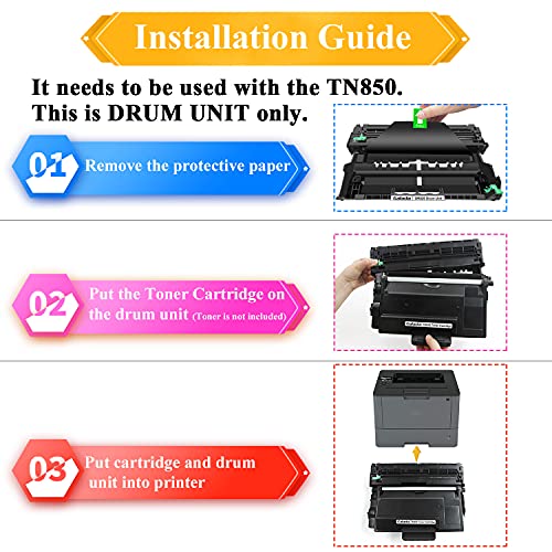 GALADA Compatible Drum Unit Replacement for Brother DR820 DR-820 for Brother HL-L6200DW HL-L6200DWT MFC-L5850DW MFC-L5900DW HL-L5200DW MFC-L5700DW MFC-L5800DW MFC-L6800DW Printer(Black,1 Pack)