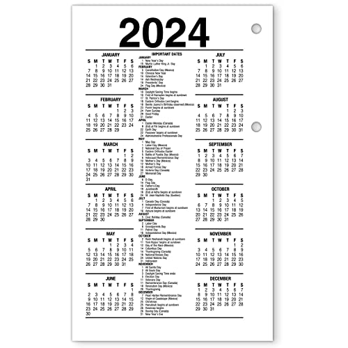 AT-A-GLANCE 2023 Daily Desk Calendar Refill, 3-1/2" x 6", Loose Leaf, Recycled (E717R50)