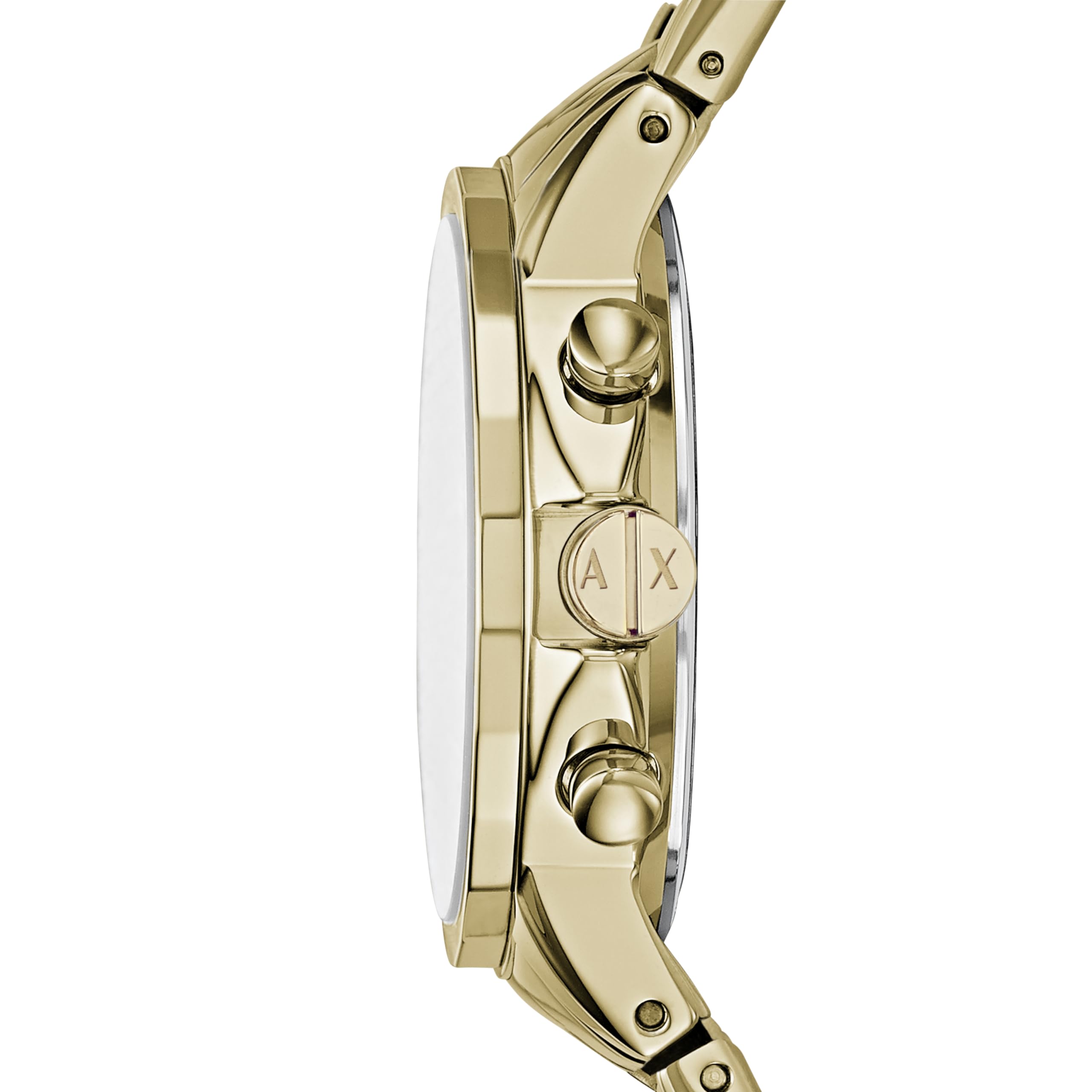 A|X ARMANI EXCHANGE Women's Chronograph Stainless Steel Watch, Color: Gold (Model: AX4327)