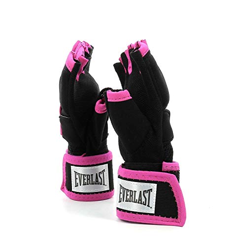 Everlast Evergel Handwraps Size: Medium/Large Black/Pink