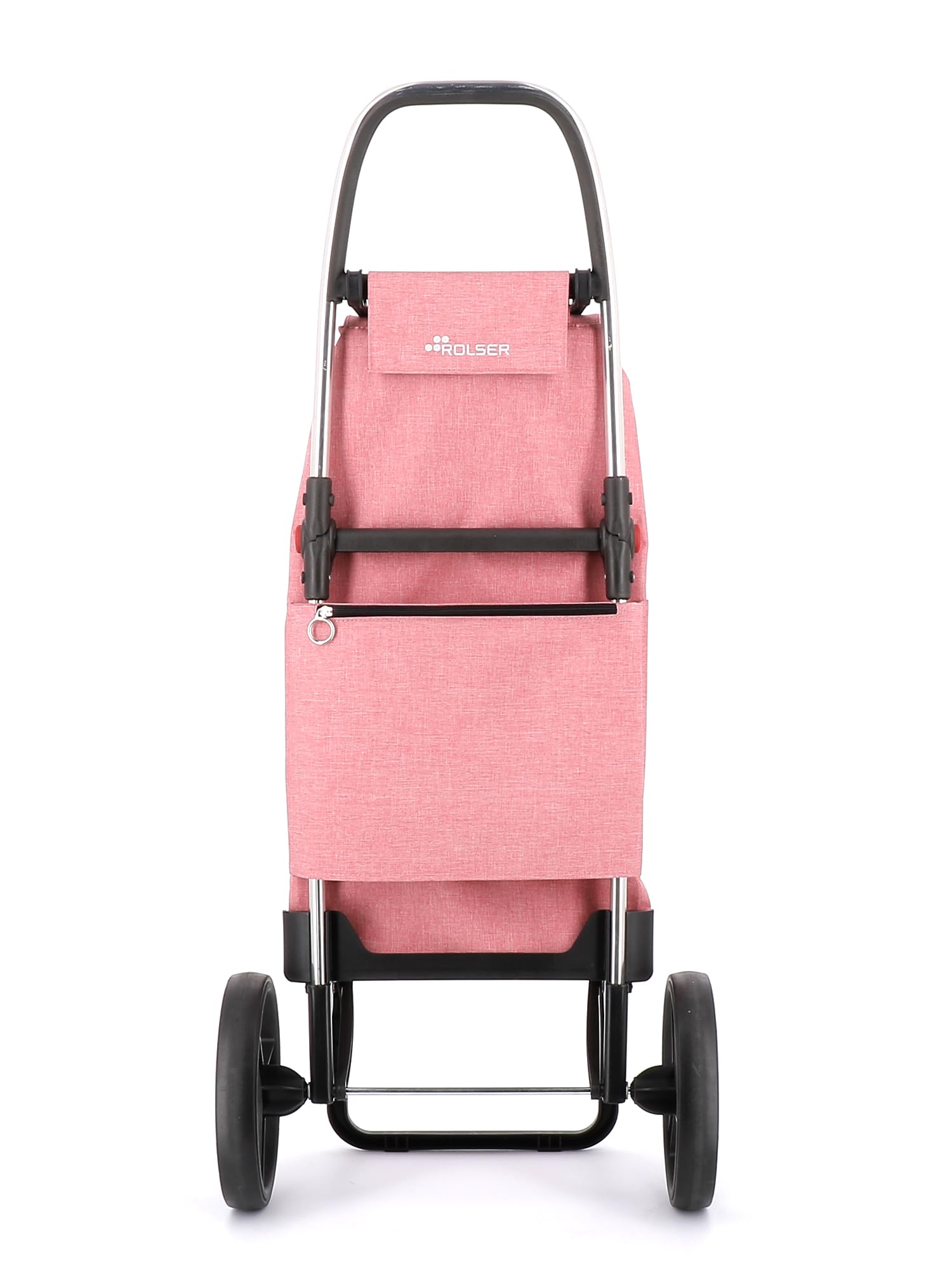 Foldable Grocery Shopping Cart with Wheels | Collapsible Personal Folding Cart for Groceries | Durable & Portable | Coral