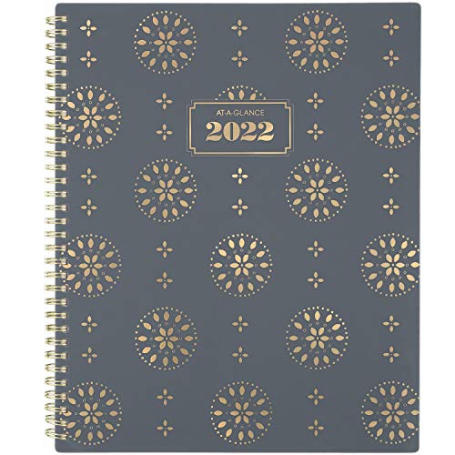 2022 Weekly & Monthly Planner by AT-A-GLANCE, 8-1/2" x 11", Large, BADGE Medallion (1565M-905)