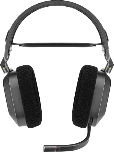 Corsair HS80 RGB WIRELESS Premium Gaming Headset with Dolby Atmos Audio (Low-Latency, Omni-Directional Microphone, 60ft Range, Up to 20 Hours Battery Life, PS5/PS4 Wireless Compatibility) Black