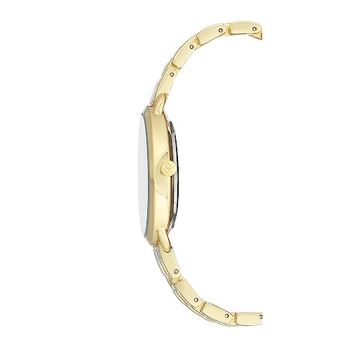 Nine West Women's Quartz Stainless Steel and Alloy Dress Watch, Color:Gold-Toned