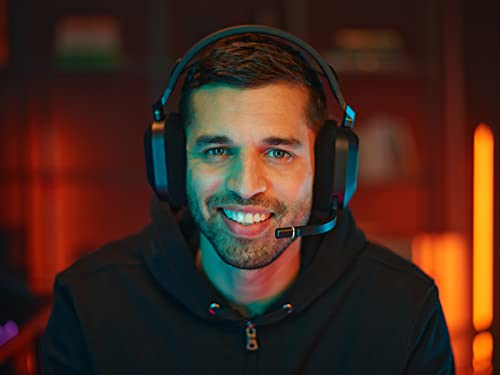 Corsair HS80 RGB WIRELESS Premium Gaming Headset with Dolby Atmos Audio (Low-Latency, Omni-Directional Microphone, 60ft Range, Up to 20 Hours Battery Life, PS5/PS4 Wireless Compatibility) Black